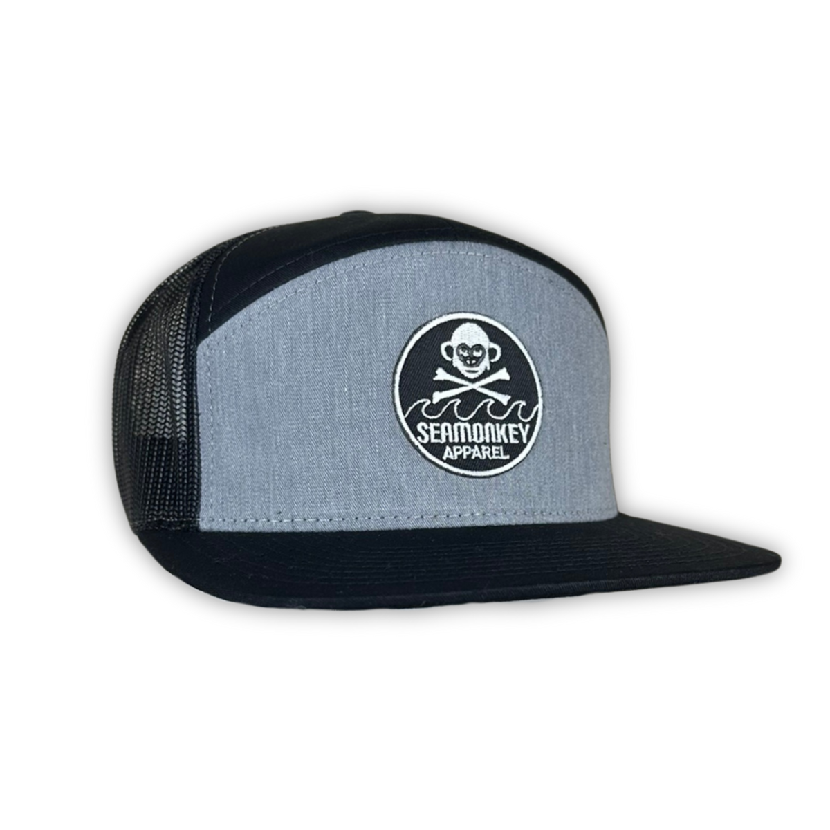 Gray Logo Trucker Hat – SeaMonkey Apparel