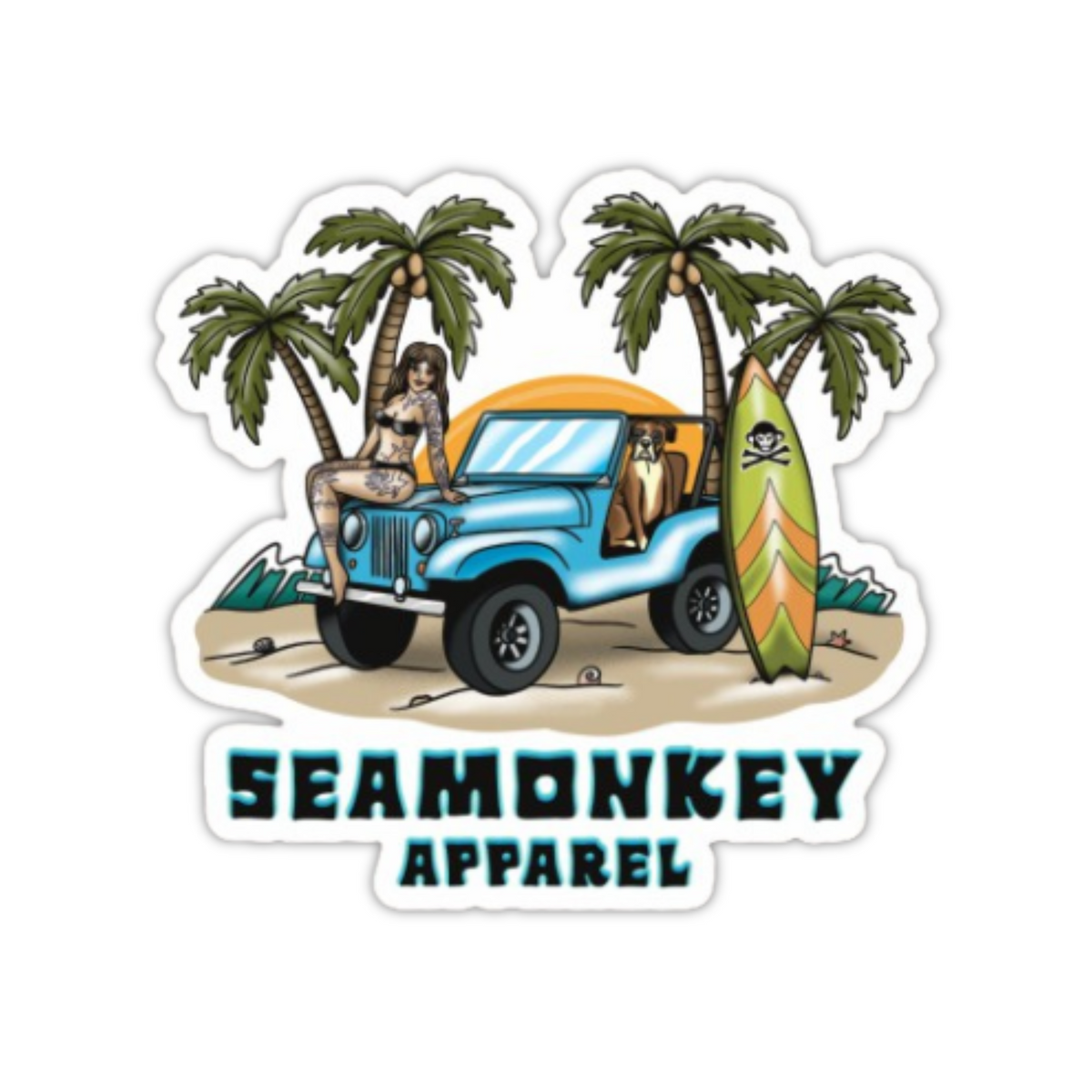 Cruisin' Sticker – SeaMonkey Apparel