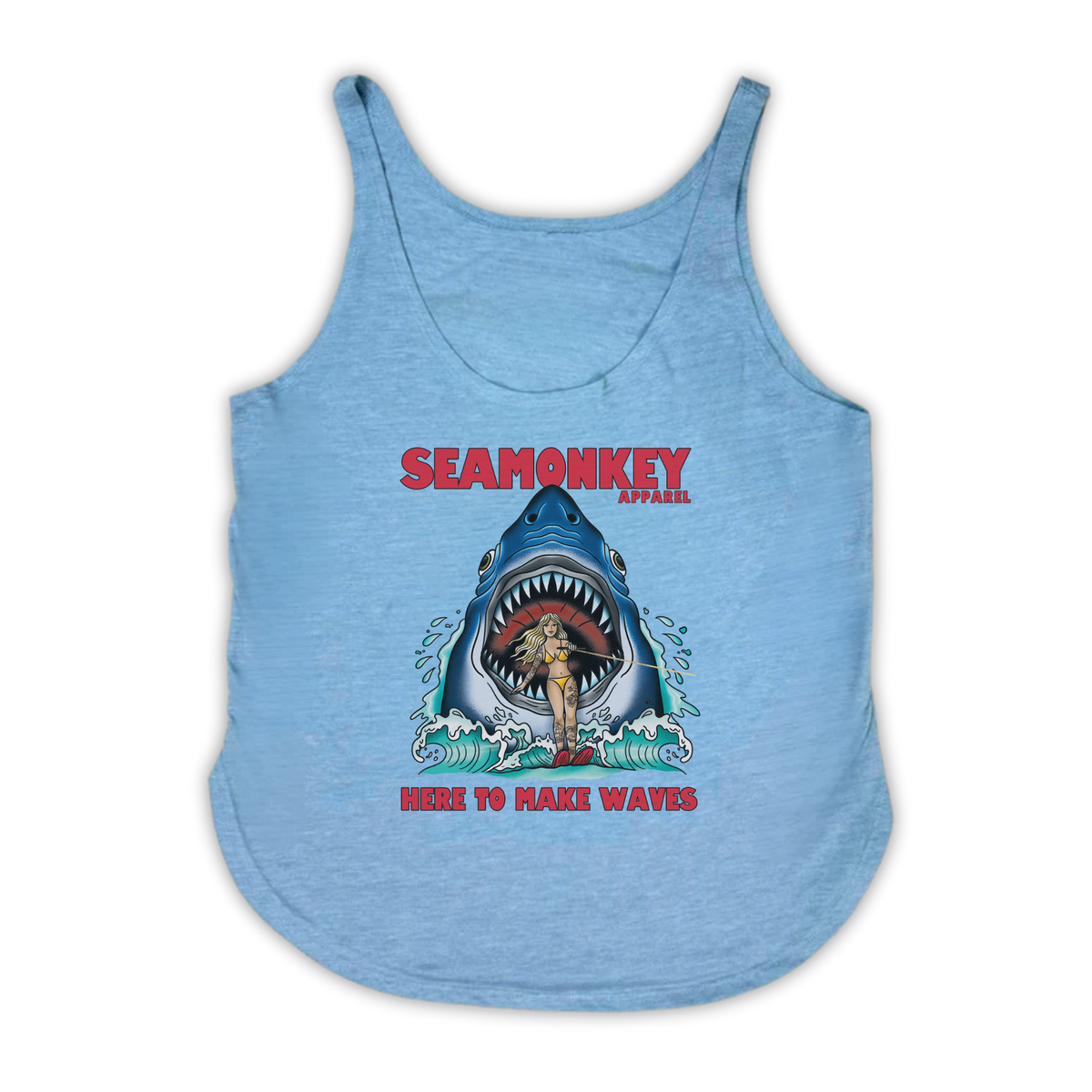 Ladies Make Waves Tank – SeaMonkey Apparel