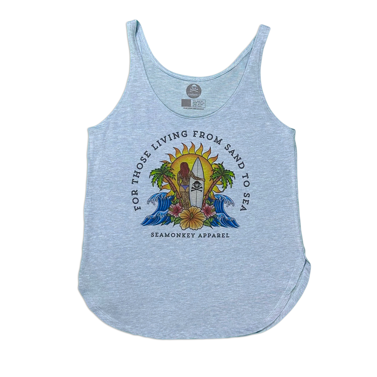 Ladies Sunset Surfer Tank Top – SeaMonkey Apparel