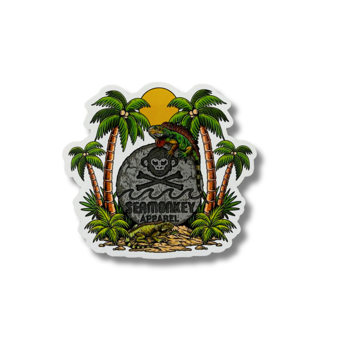 Igauna Island Sticker – SeaMonkey Apparel